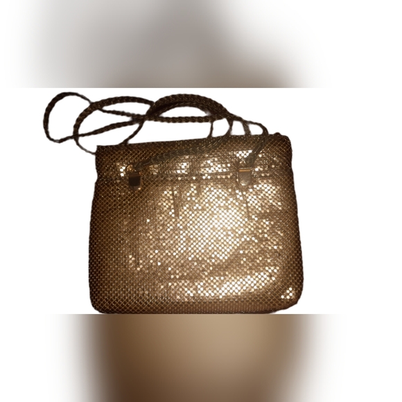 Y&S Handbags | Bags | Ys Vintage Gold Metal Mesh Shoulder Bag Purse ...